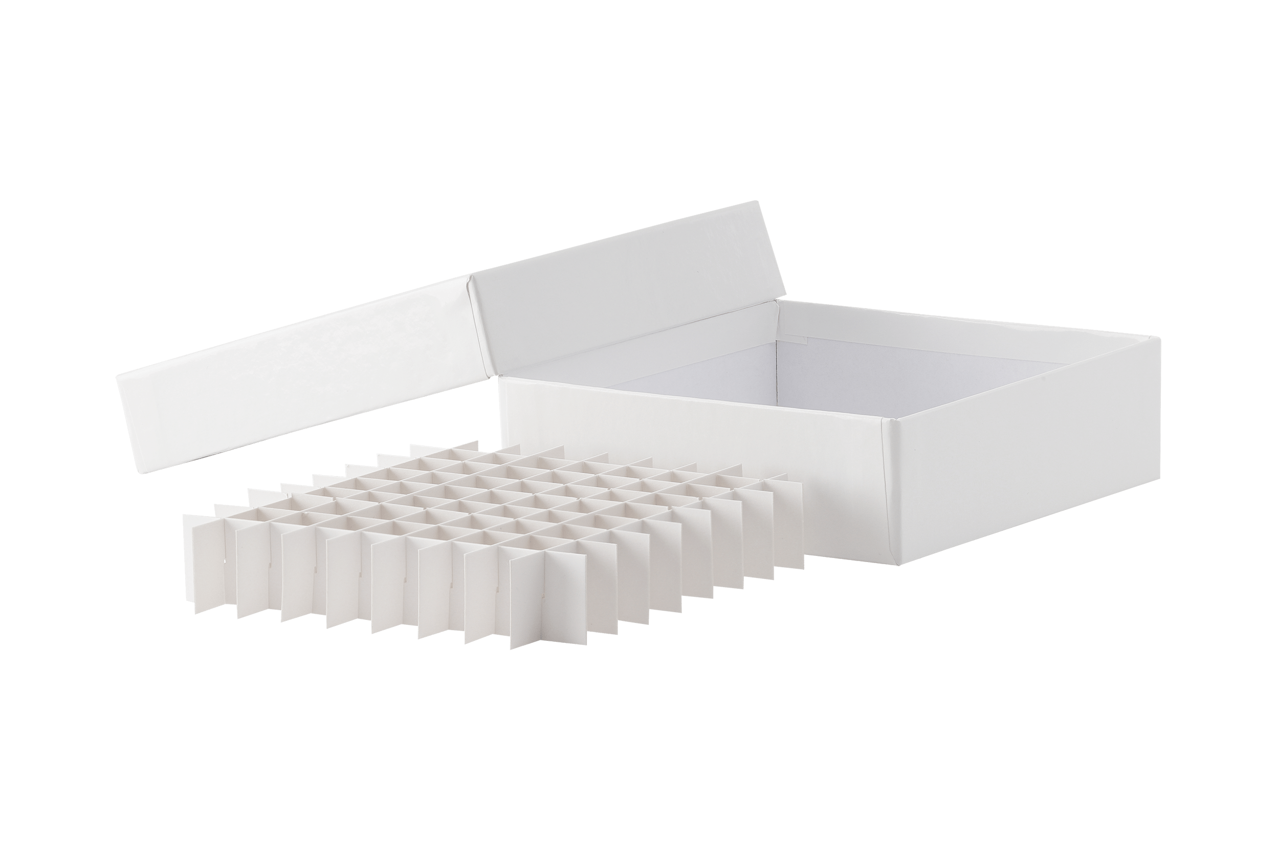 Cardboard cryoboxes for freezer racks 133x133 mm - TENAK