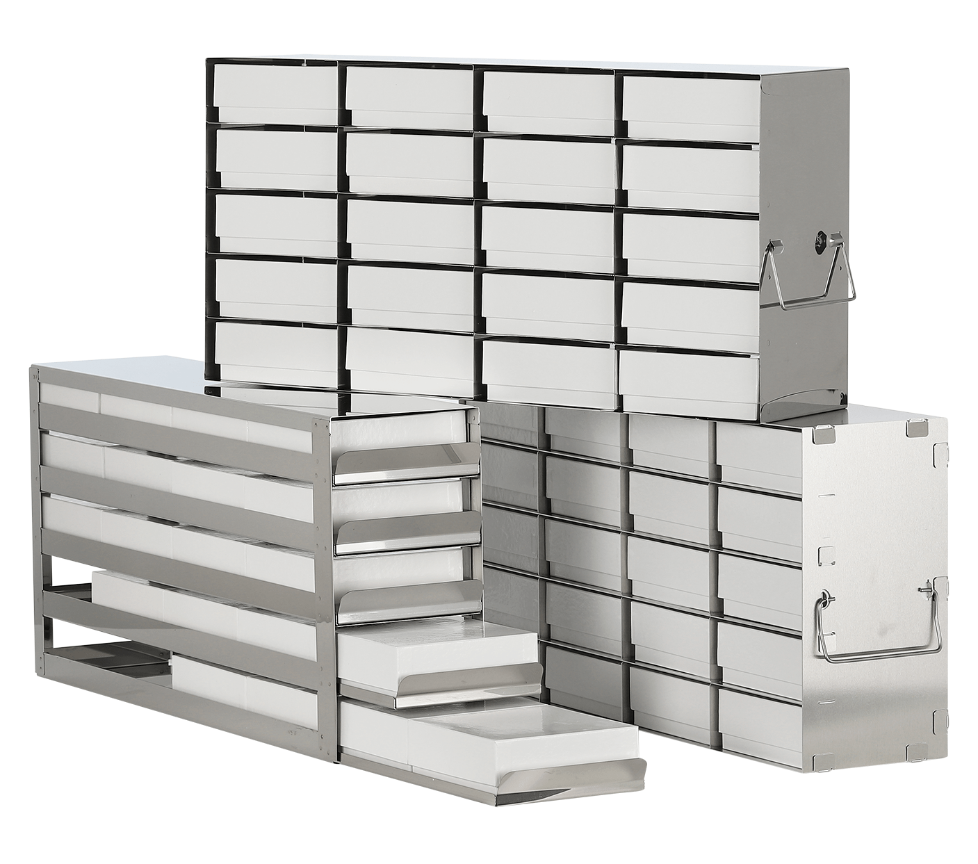 Racks for cryoboxes in upright freezers - TENAK